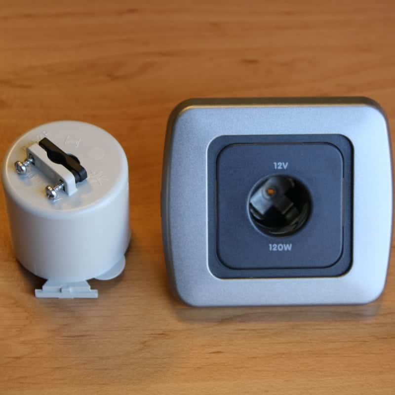 CBE Double 240v Socket, 12v Socket and Switch Set