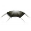 Aluminium Corner Profile Silver Large Radius