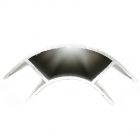 Aluminium Corner Profile Silver Large Radius