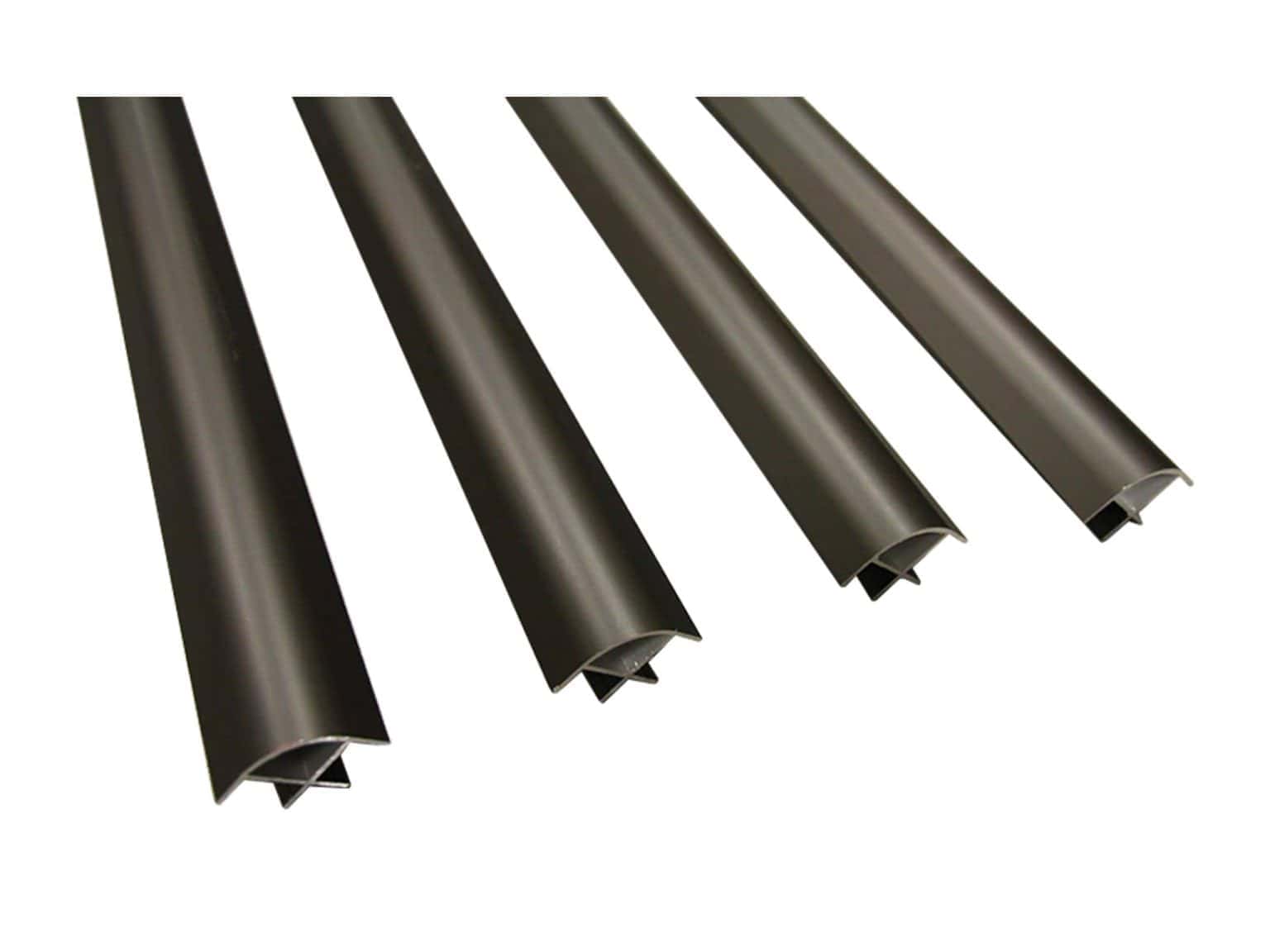 Aluminium Corner Profile Silver Large Radius