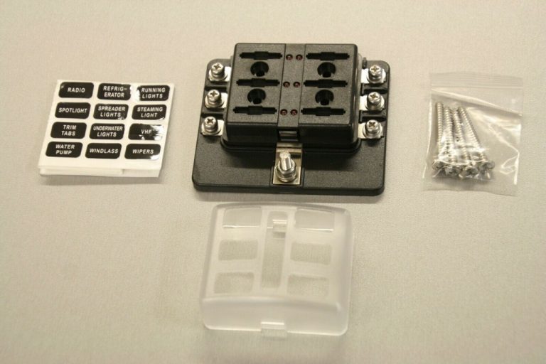 Fuse Box/Holder - 6 Way Single Input - Clearcut Conversions
