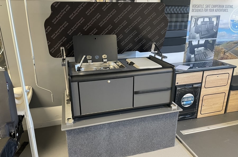 Rockham Micro Pull out Pod with Fitted Appliances - Clearcut Conversions