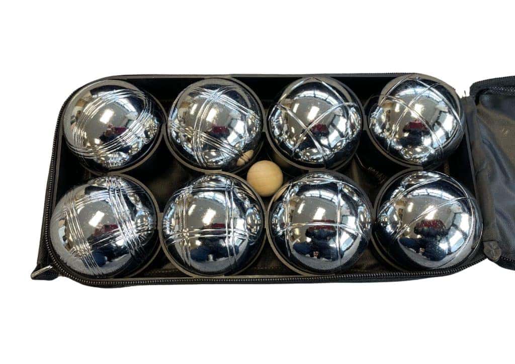 Outdoor Games - Boules Set - 8 Silver Balls (Metal) and 1 x Jack ...