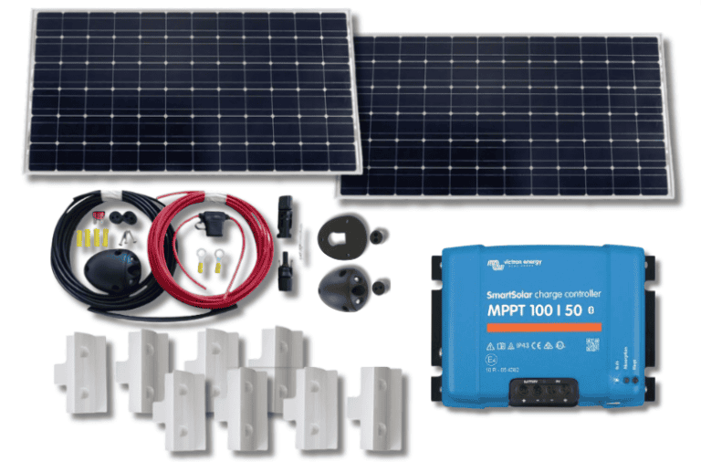 2 x 215W 12V Rigid Solar Panel Kit with 50Amp MPPT Regulator ...